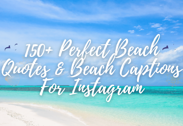 150+ Perfect Beach Quotes & Beach Captions For Instagram